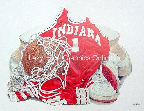 Indiana Hoosiers Sports Art Prints | Paintings by Steve Ford